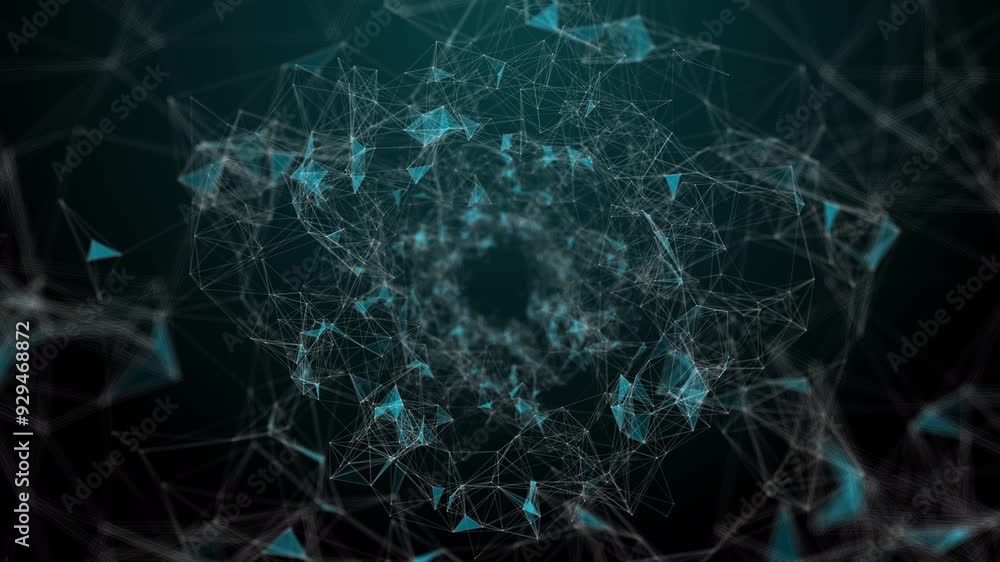 camera movement in digital space with animation of algebraic, physical ...