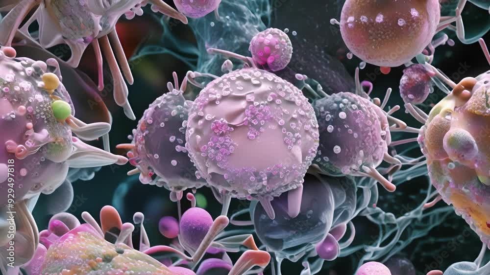 Microscopic imagery shows t cells attacking the monkeypox virus ...