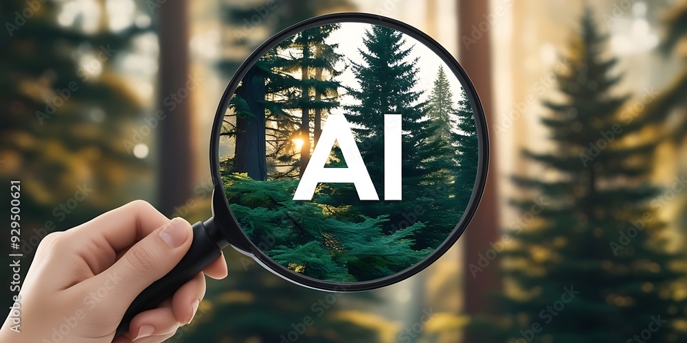 AI-powered image recognition technology, illustrating the creation of ...