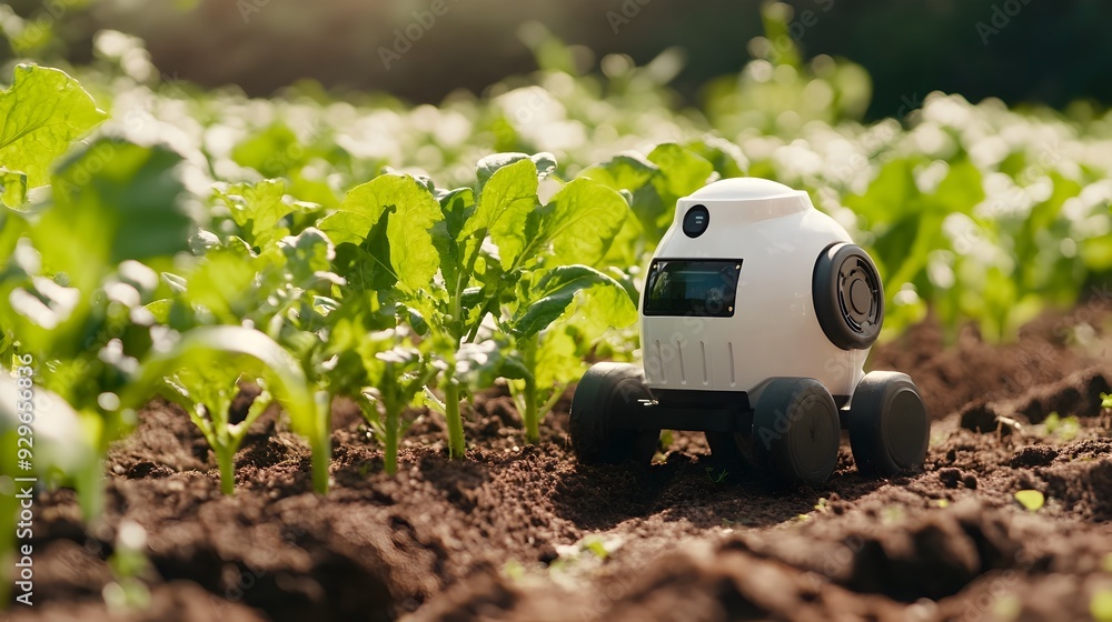 Small autonomous agricultural robot tending to vegetable beds weeding ...
