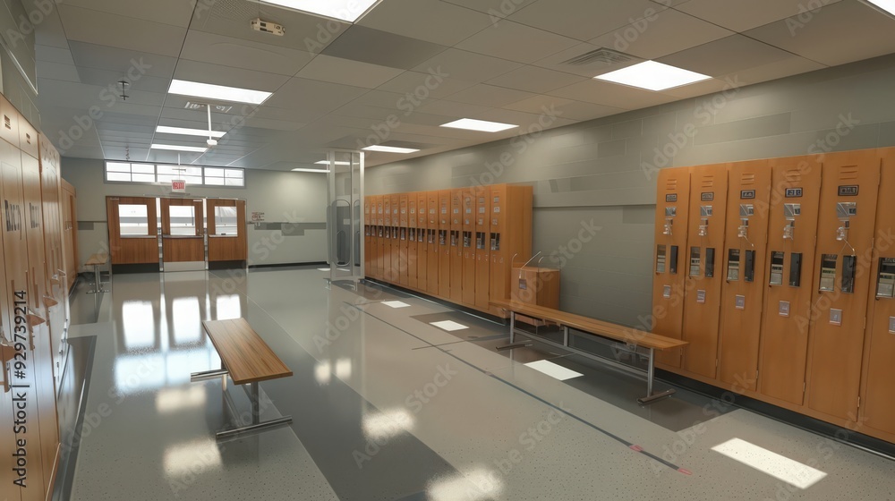Locker rooms in schools provide students with a space to change for ...