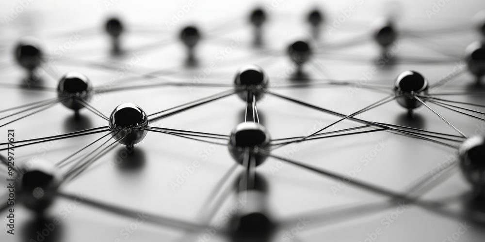 Layered Chrome Wire Structure: Visualizing Organizational Command Chain ...
