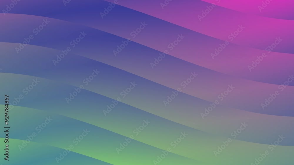Wavy Animated Background Of Liquid Abstract Soft Color Gradient Texture Seamless Loop Suitable