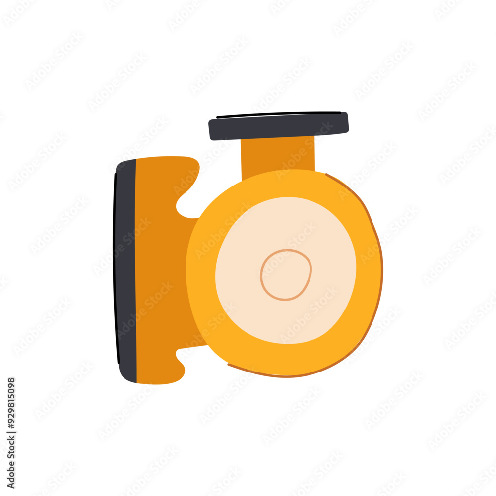system water circulation pump cartoon. flow pressure, efficiency motor, impeller plumbing system ...