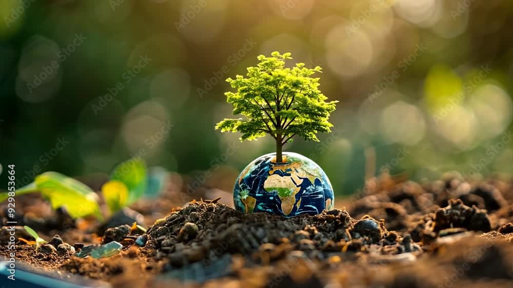 A Tree Grows On Earth: A vibrant, miniature tree flourishes atop a ...