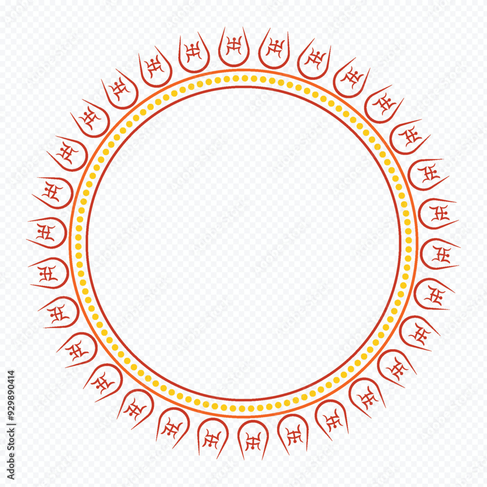 Durga Puja, Sale, Tag. Png. Background, Frame, Border, Ornate Circular ...