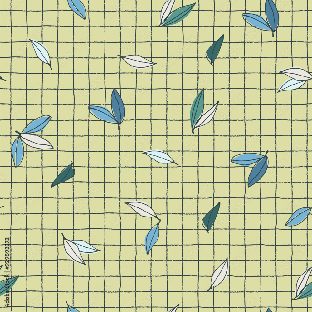 Seamless pattern with tree branches and leaves for textile design, home ...