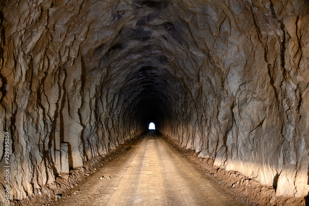 Boolboonda tunnel, abandoned historic railway rail trail, Queensland ...