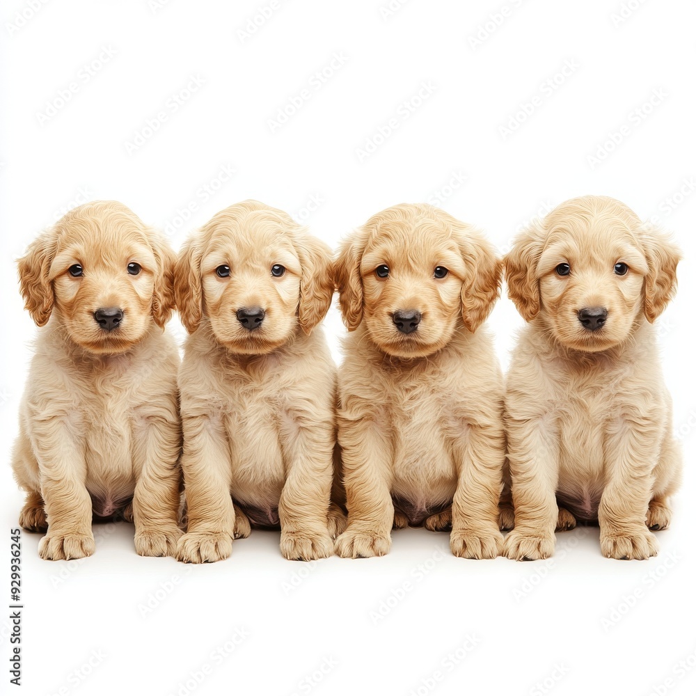 PNG file of goldendoodle puppies on transparent background. Stock ...