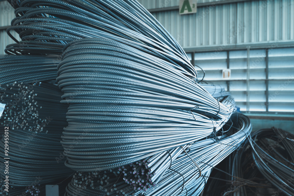 texture of steel deformed or bars background Deformed steel bars for ...