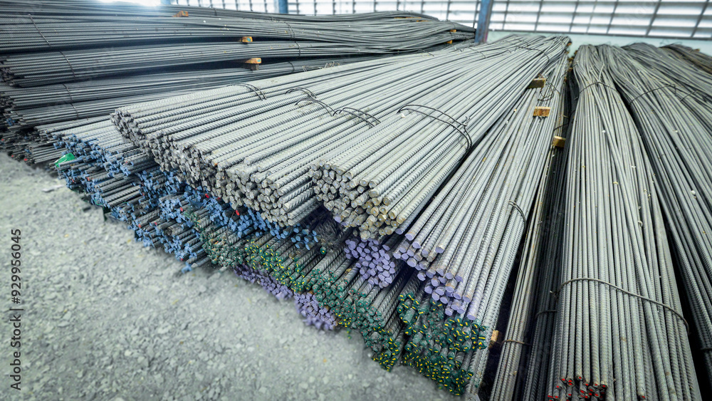 texture of steel deformed or bars background Deformed steel bars for ...