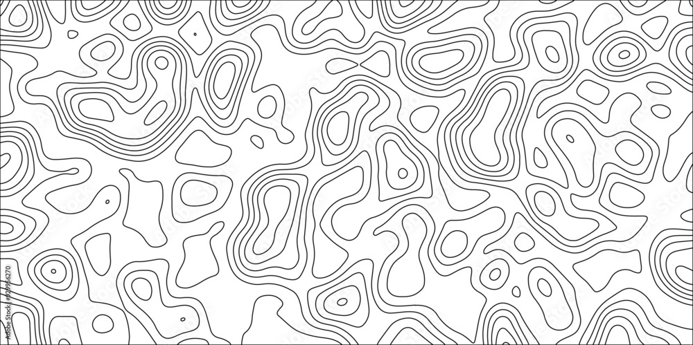 Contour map background. Stylized topographic contour map. Geography ...