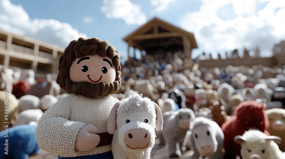 Noah's journey, depiction of religious personality Noah and his ark ...