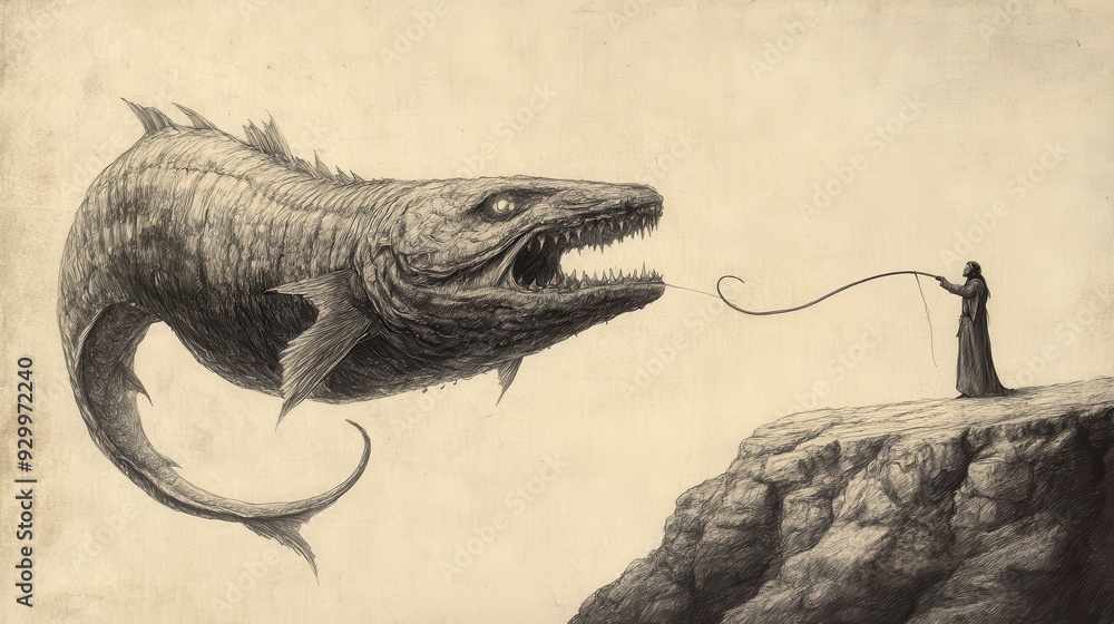 Biblical Illustration of The Lord Continuing - The Lord Challenging Job ...