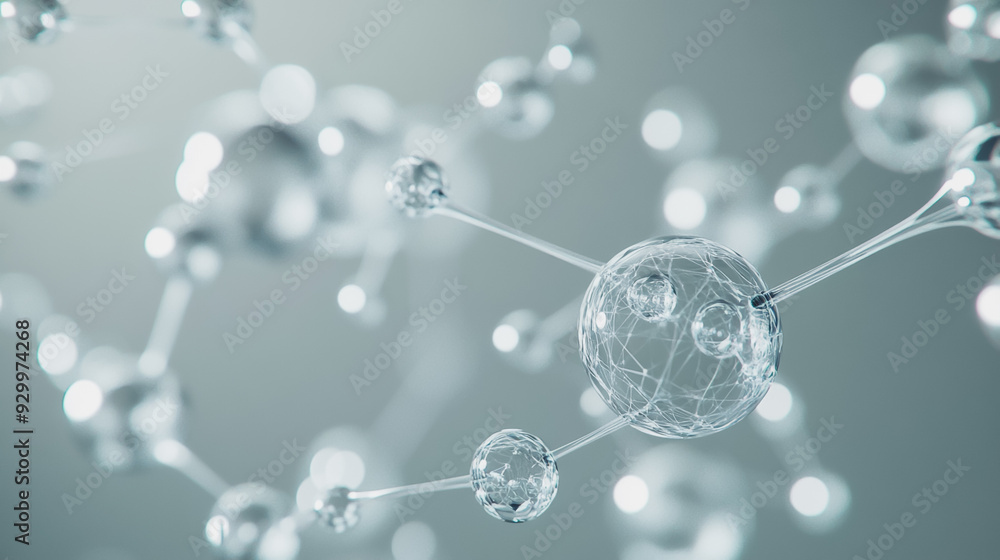 Abstract business connection of lines from nodes It is connected to ...