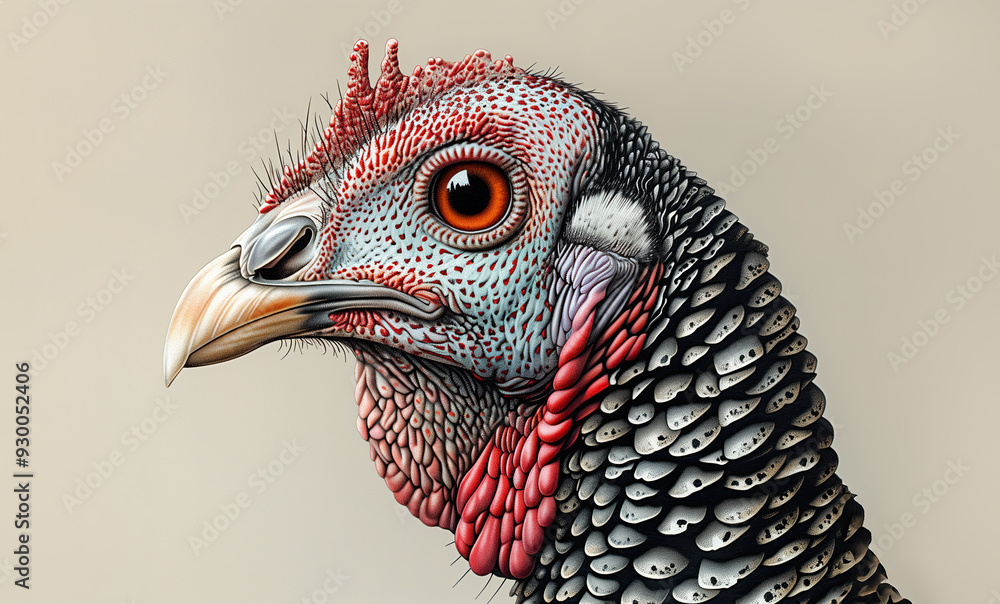 Turkey, sketch. Vintage retro print, turkey sketch ink pencil style ...