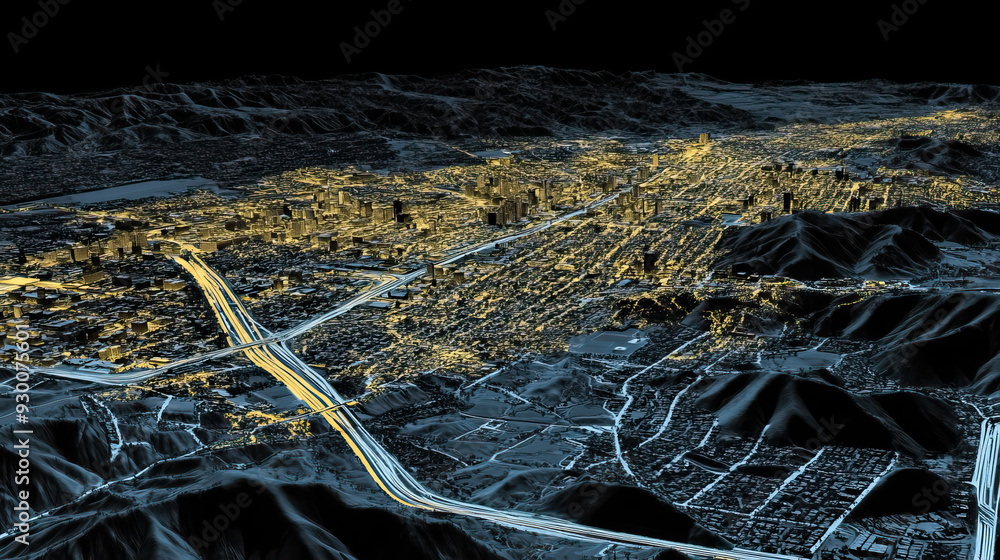 Technical aerial visual, 3D LiDAR GIS aerial map satellite scan model ... Technical aerial visual, 3D LiDAR GIS aerial map satellite scan model ...