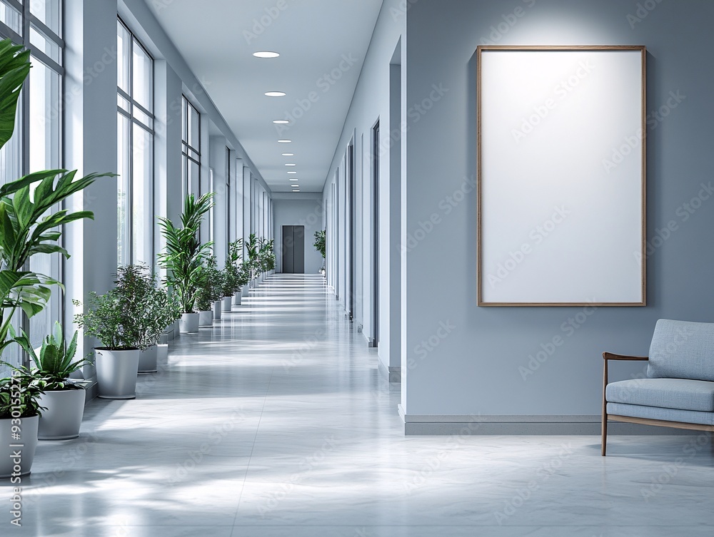 Blank signboard mockup on a school campus bulletin board, display your ...