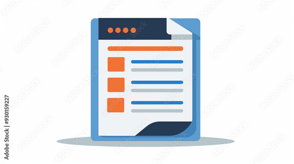 Document icon, Digital form, Web interface, Online document, User ...