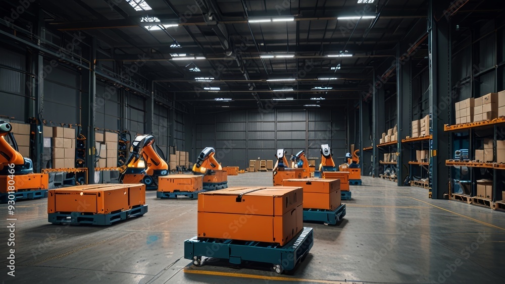 An ultra-modern robotic distribution center for mail and parcels ...