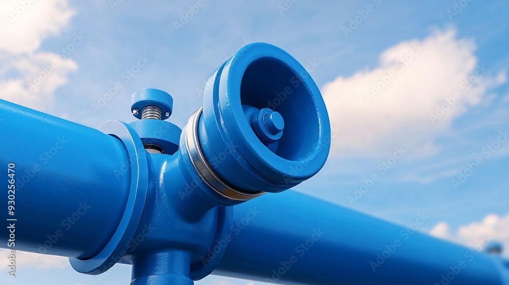 Gas pipeline junction complex valve system industrial engineering 3D ...