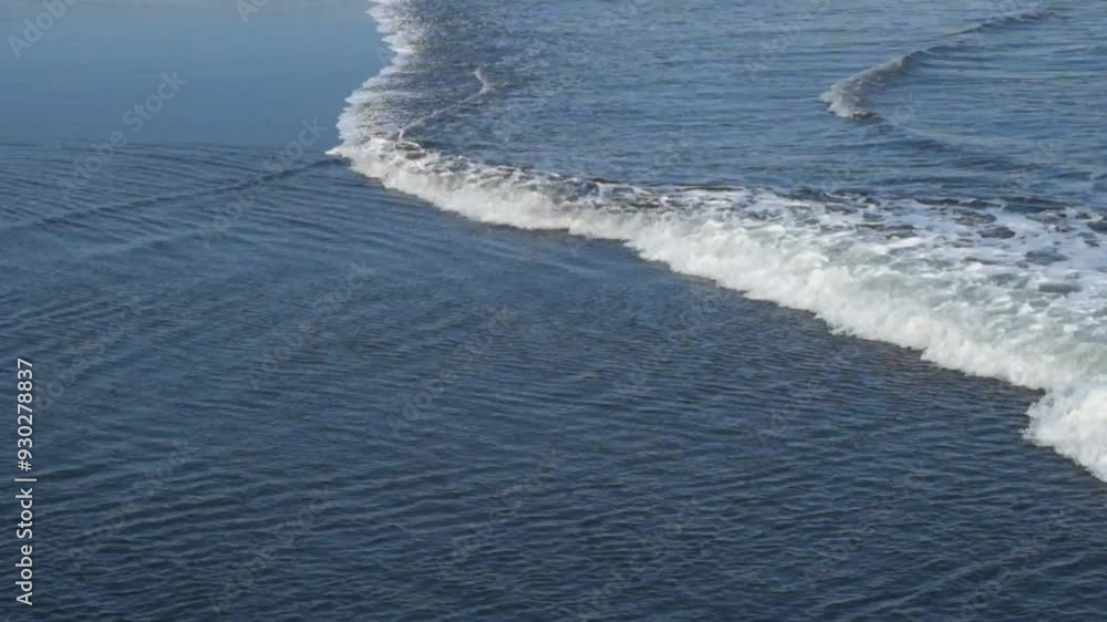 Abstract patterns, shapes and textures of sea wave movements on beach ...
