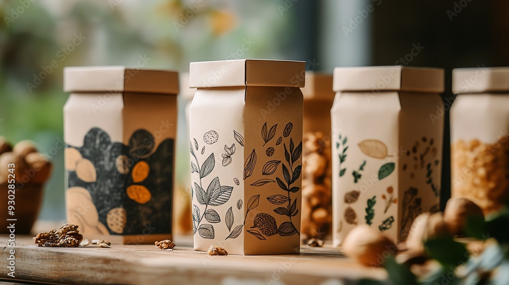 An ecofriendly food packaging concept for organic granola, using kraft ...