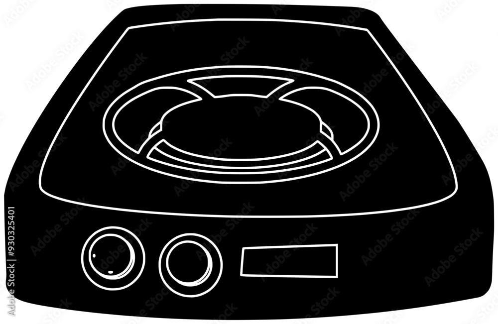 kitchen illustration cooking silhouette food logo stove icon home ...