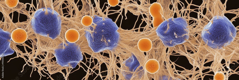 The astrocytes inside the brain are staining for glial fibrillary ...