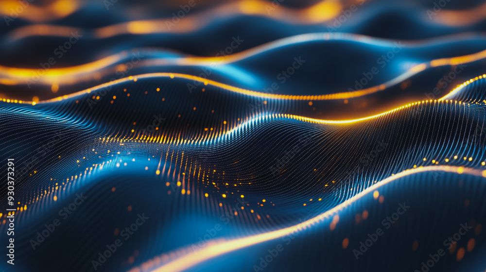 Abstract digital background electromagnetic wave background Innovation ...