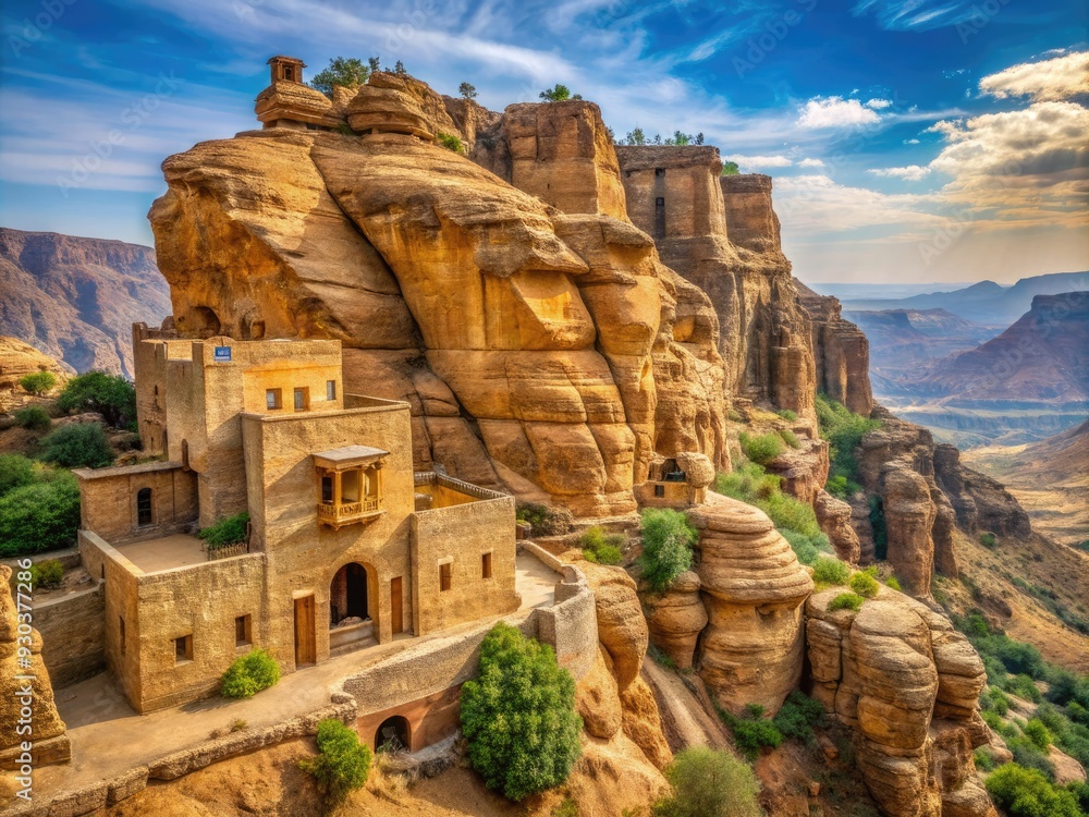 Ancient rock-hewn monasteries nestled in rugged Tigray mountains ...