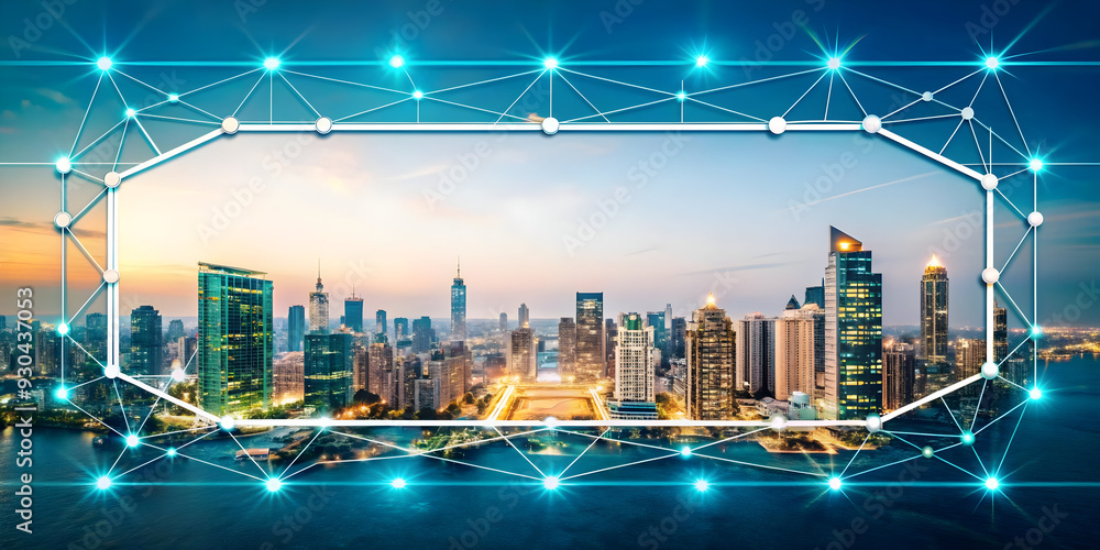 AI Driven Smart City Frame - Urban Planning and Connectivity Concept ...