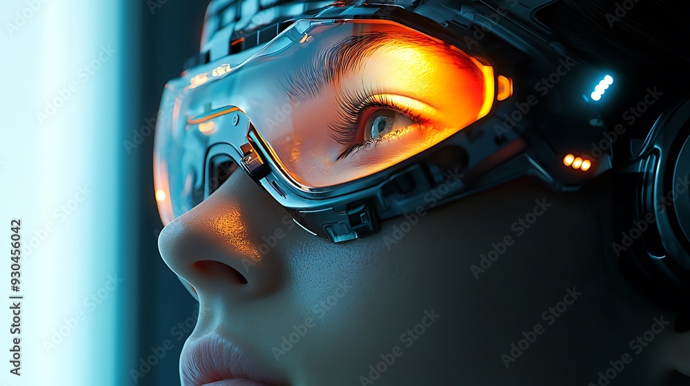 Sensor technology in cyborg enhancements, visualizing the integration ...