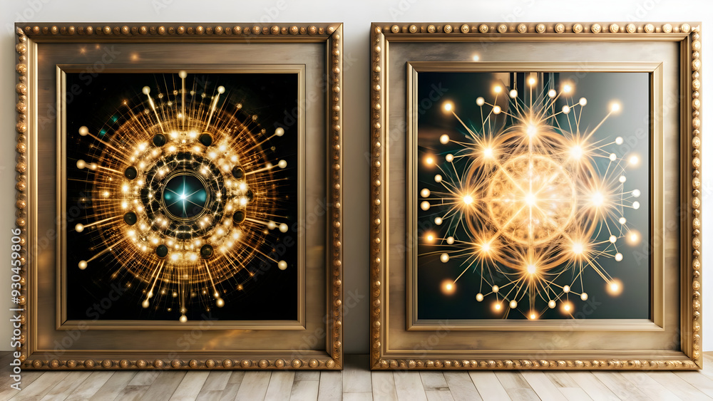 Flat AI Driven Neural Network Frame Concept - Minimalistic Design with ...
