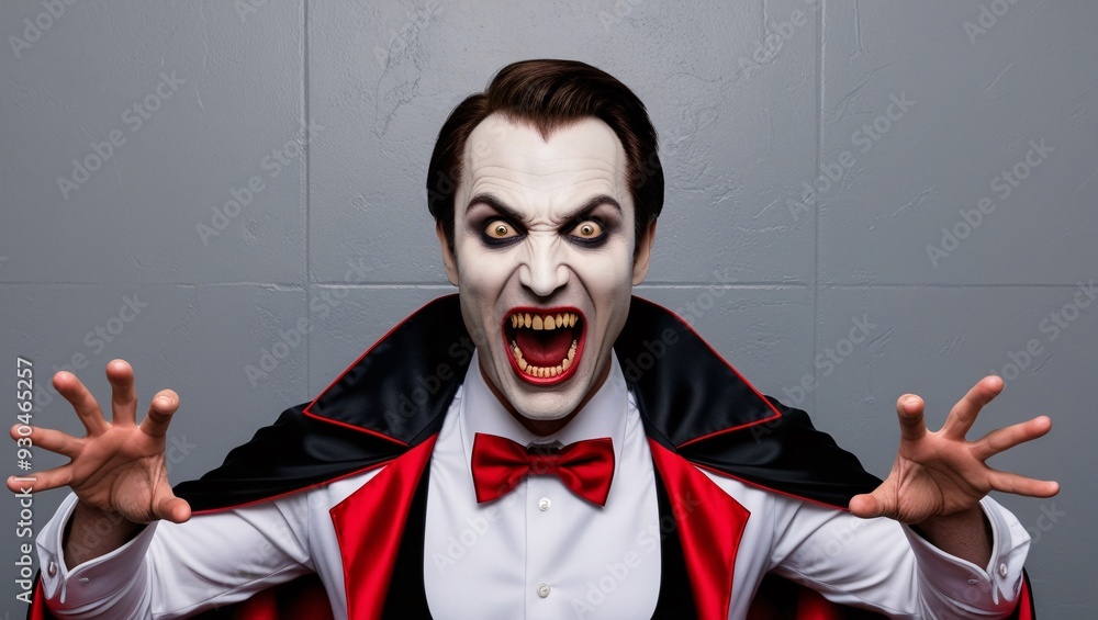 The Vampire, High-Resolution Color Photo of Vampire with Pale Skin ...