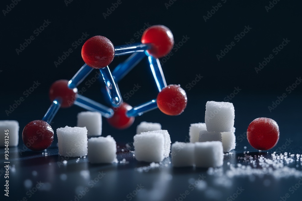 Sugar Molecule: A Visual Representation of Sweetness - A molecular ...