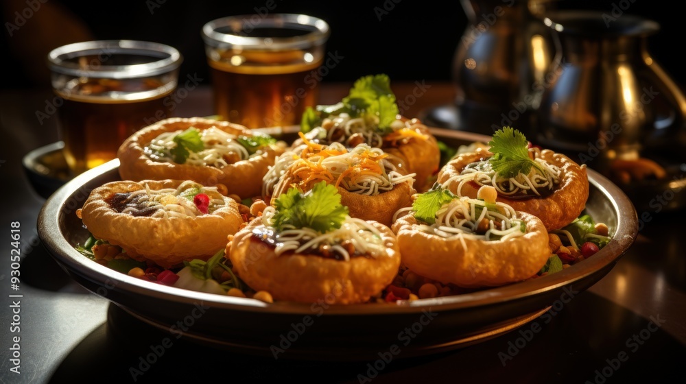 Pani Puri Golgappa with Tamarind Water. Best For Banner, Flyer, and ...