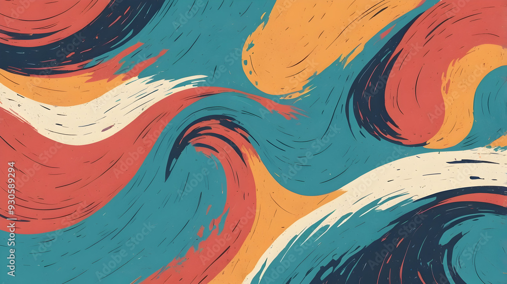 Rough texture background merging different colors and shapes to use in ...