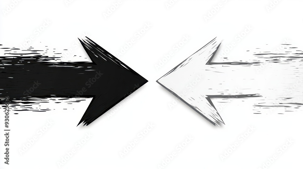 Two arrows converging into one, indicating data merging, simple black ...