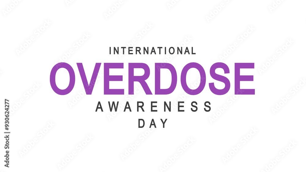 International Overdose Awareness Day Text Animation. Great for ...
