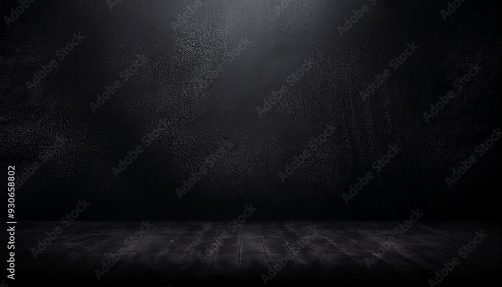 dark black background illustration in cyclorama style black background ...