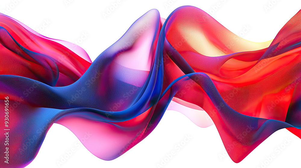 Artistic 3d Depiction Of Layered Cloth In Abstract Form Featuring Visual Depth And Sense Of