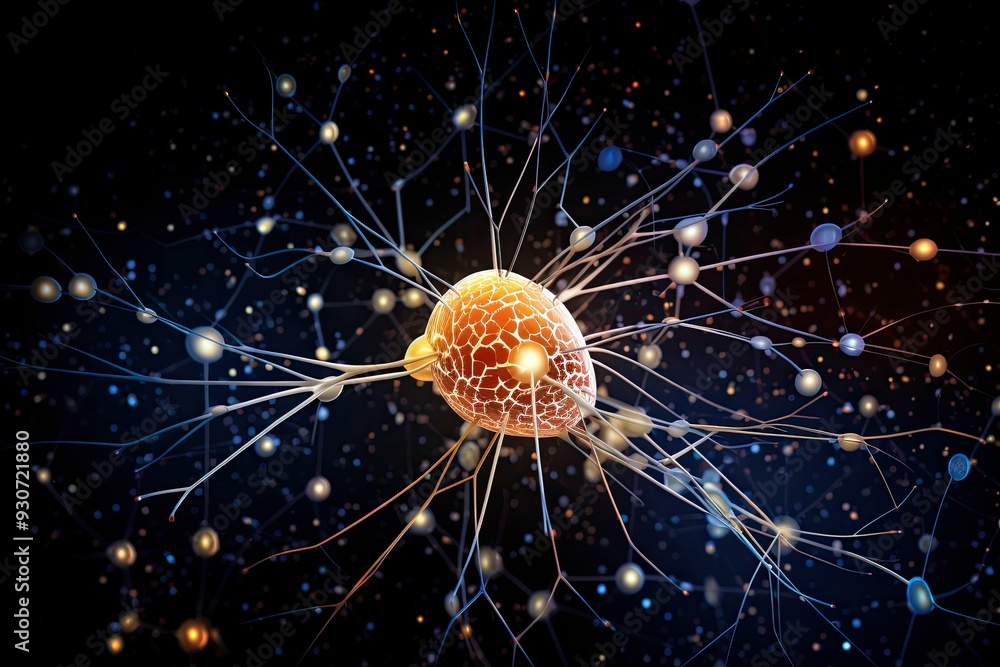 Neural network, visualization, human brain, analog, intricate, detailed, complexity, visual ...