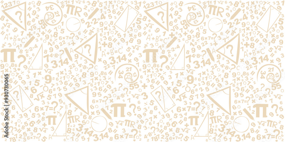 Mathematics concepts background. Concept of education. School vector ...