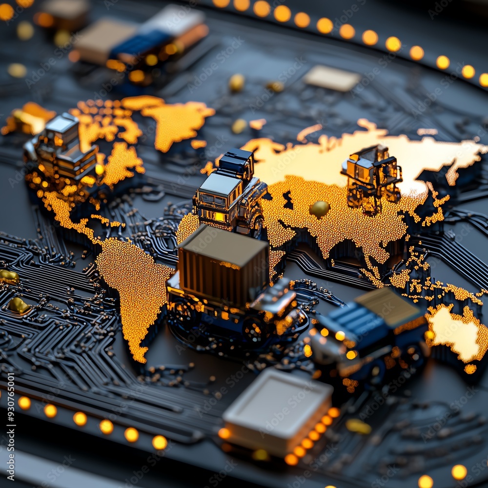 Interactive map of global e-commerce activity, close-up on real-time ...