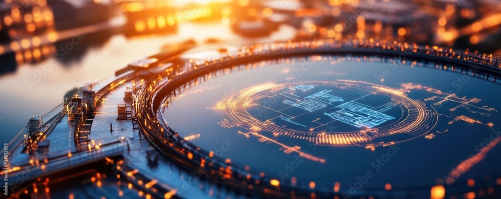 Imagine a smart city water management facility that uses sensors and AI ...
