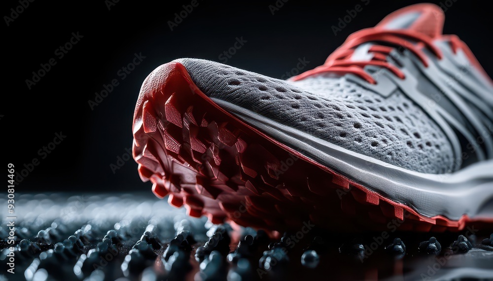 Show a sports shoe enhanced with nanomaterials for improved durability ...