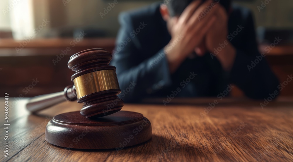 In a packed courtroom, a remorseful defendant sits quietly ...