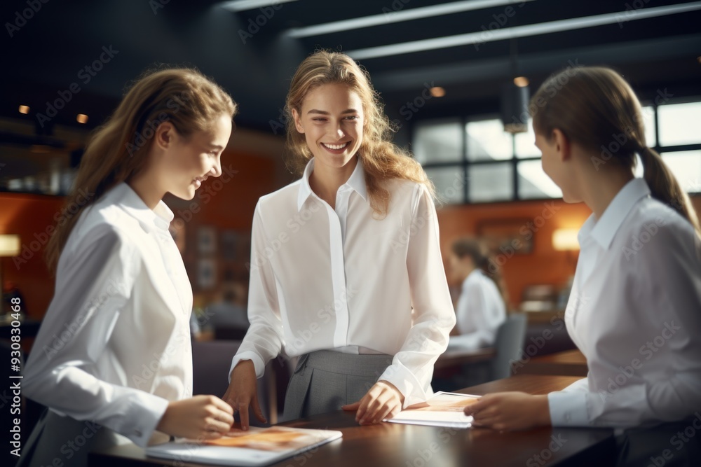 Teamwork triumph: excitement of reaching goals, completing projects ...