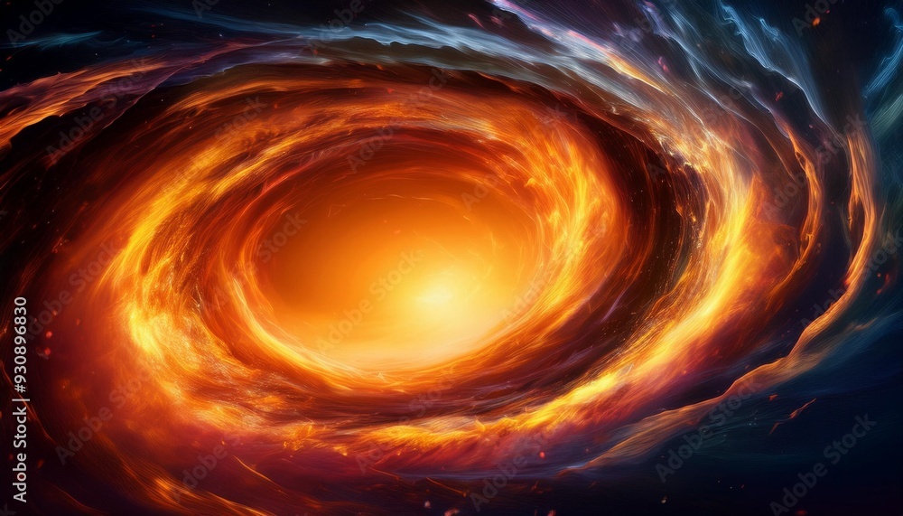 create a magical halloween background with a swirling vortex of colors ...